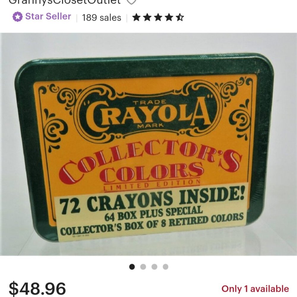 Vintage Colors Crayola Crayons Collection Plus 8 Reti… - Gem